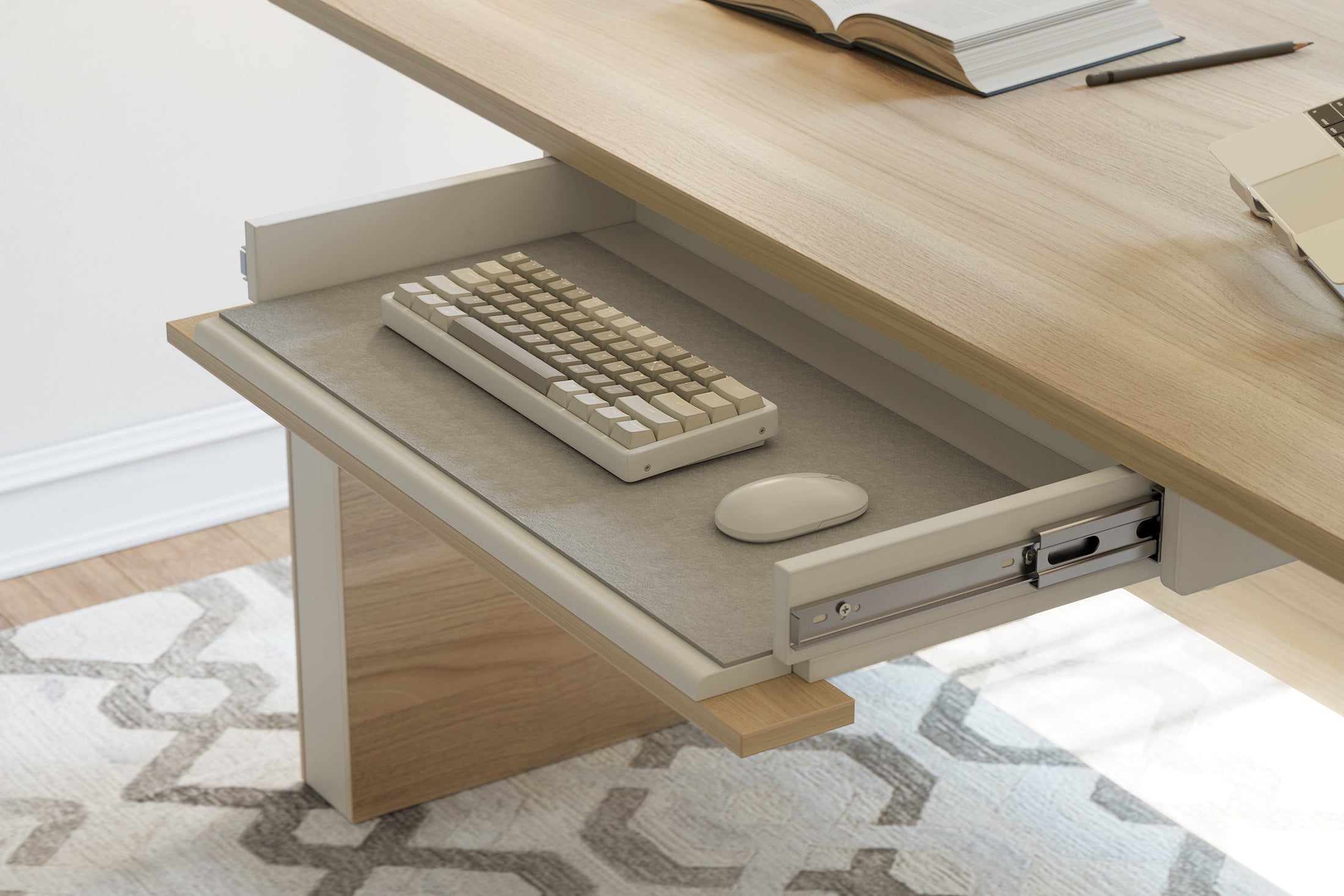 Integrated Drawer Keyboard Tray - Vernal