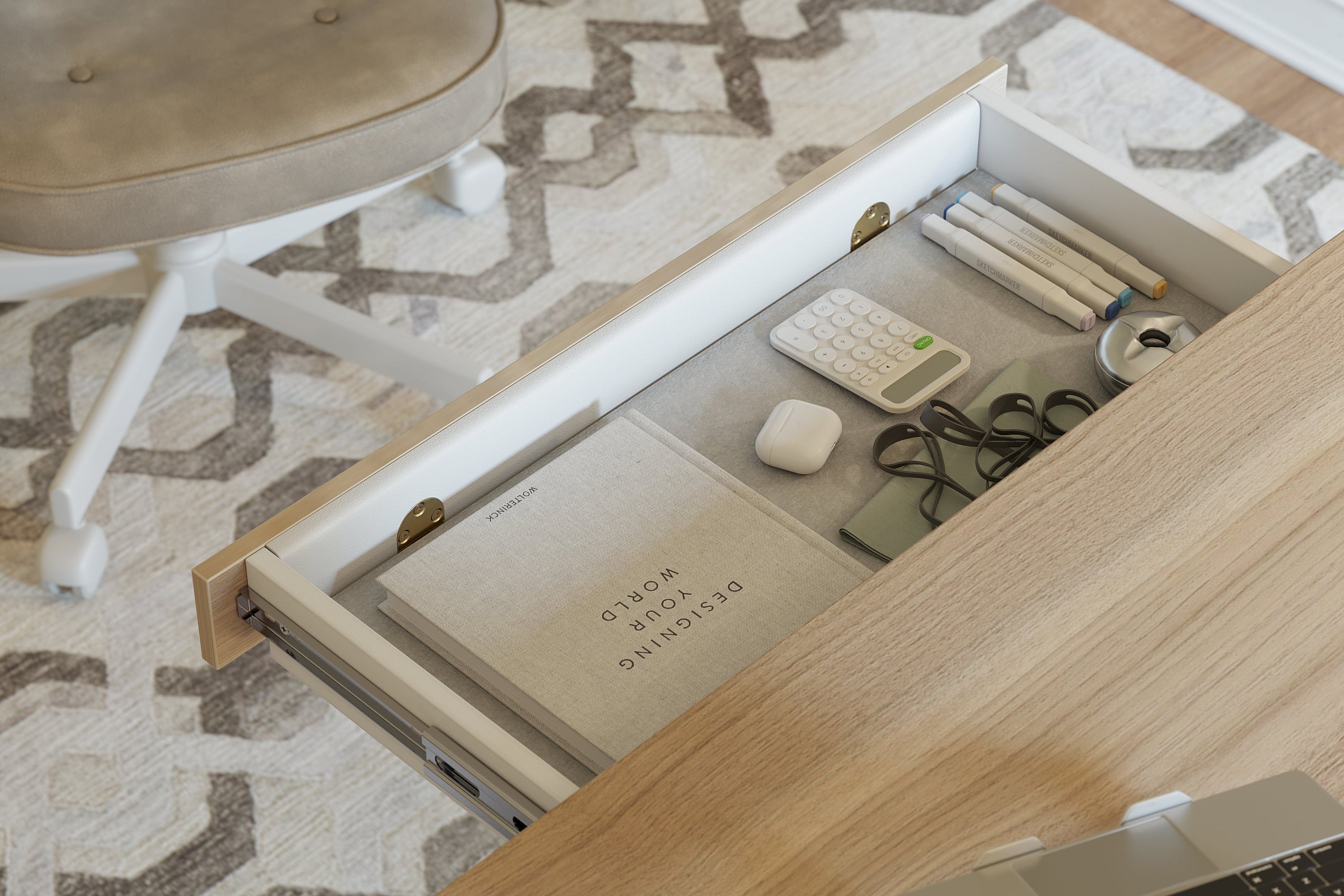 Integrated Drawer Keyboard Tray - Vernal